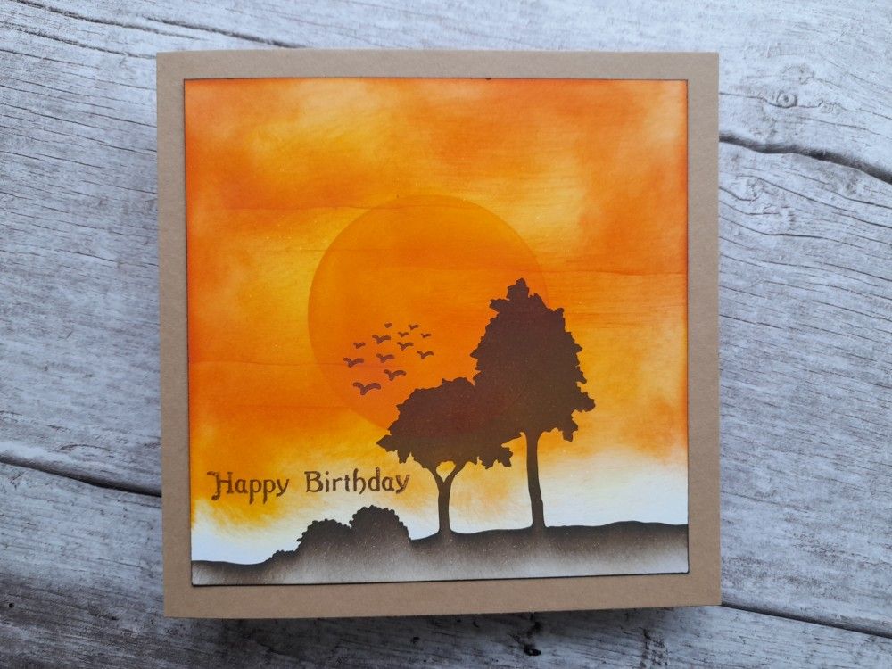 sunset scene – Deborah's Crafty Blog
