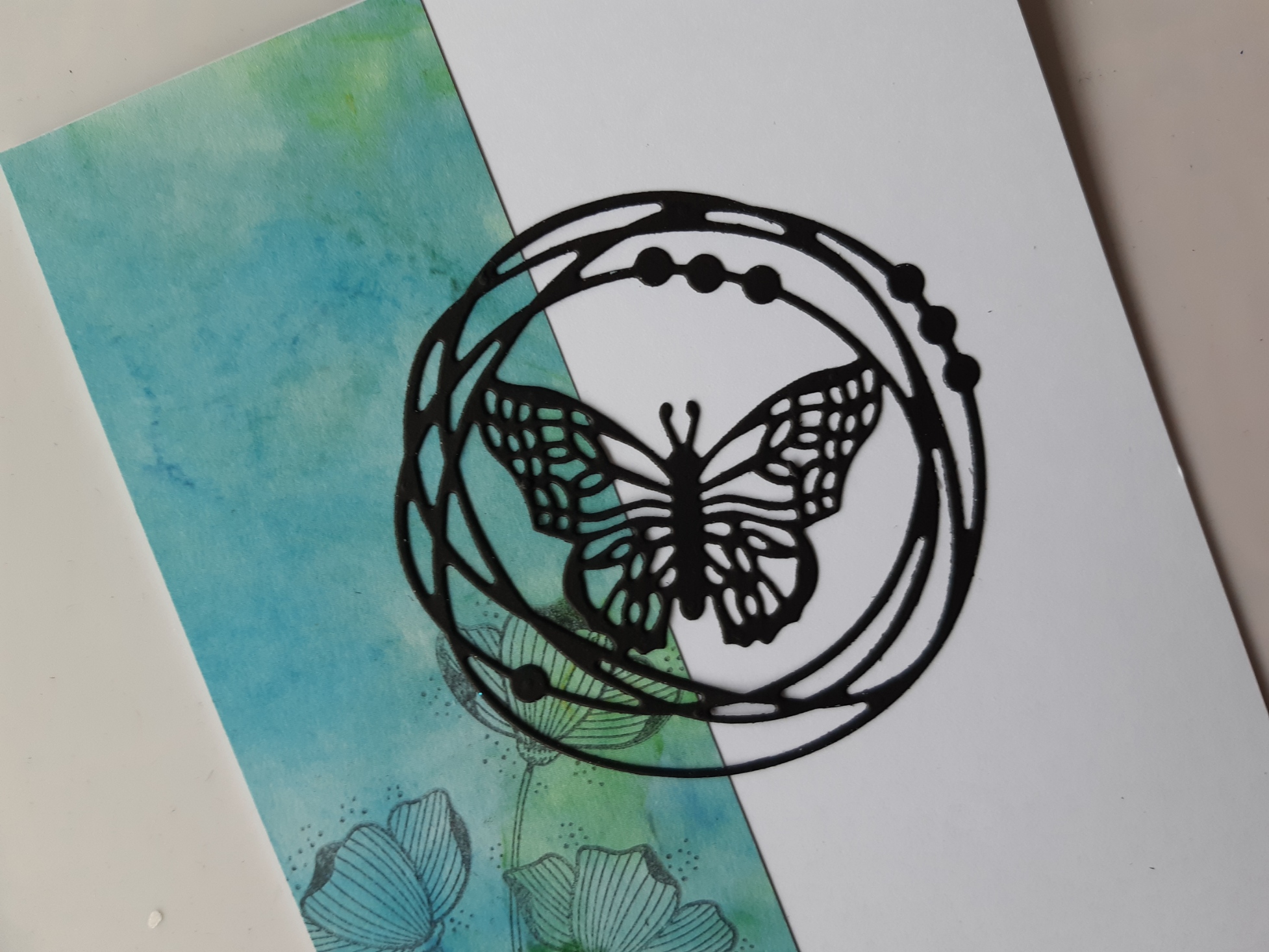 12 Dies of Clarity day 7 – butterfly tangle – Deborah's Crafty Blog