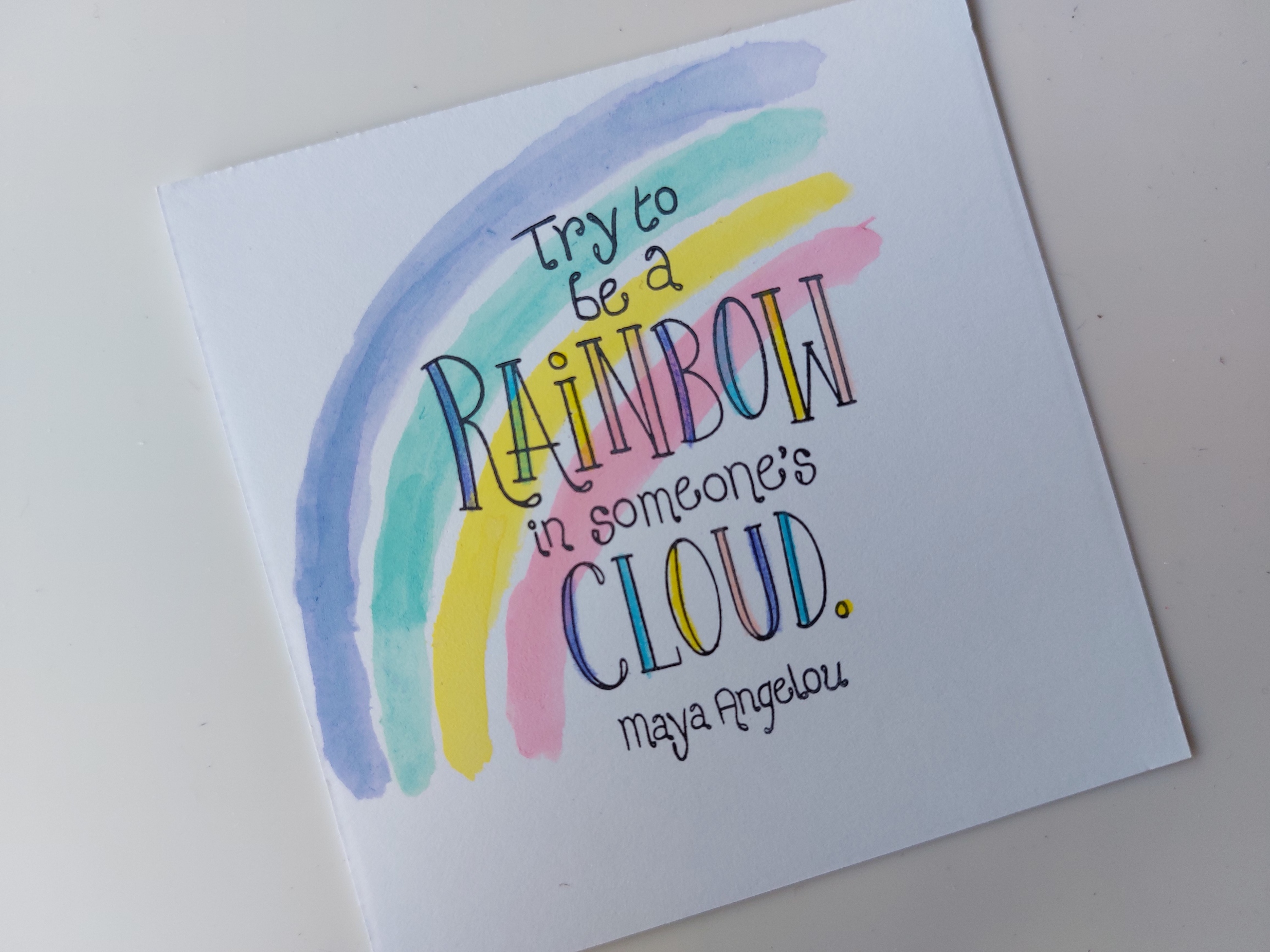 painted rainbow – Deborah's Crafty Blog