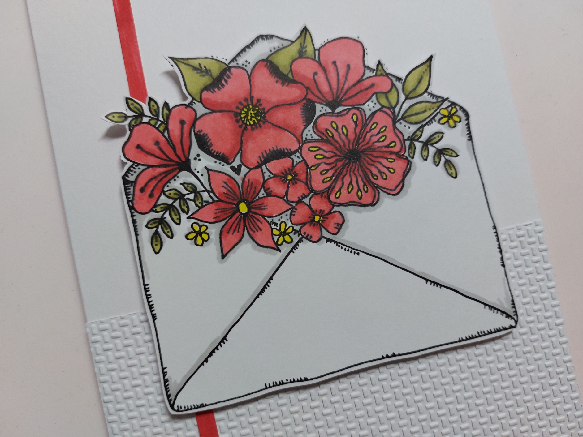 envelope of flowers – Deborah's Crafty Blog
