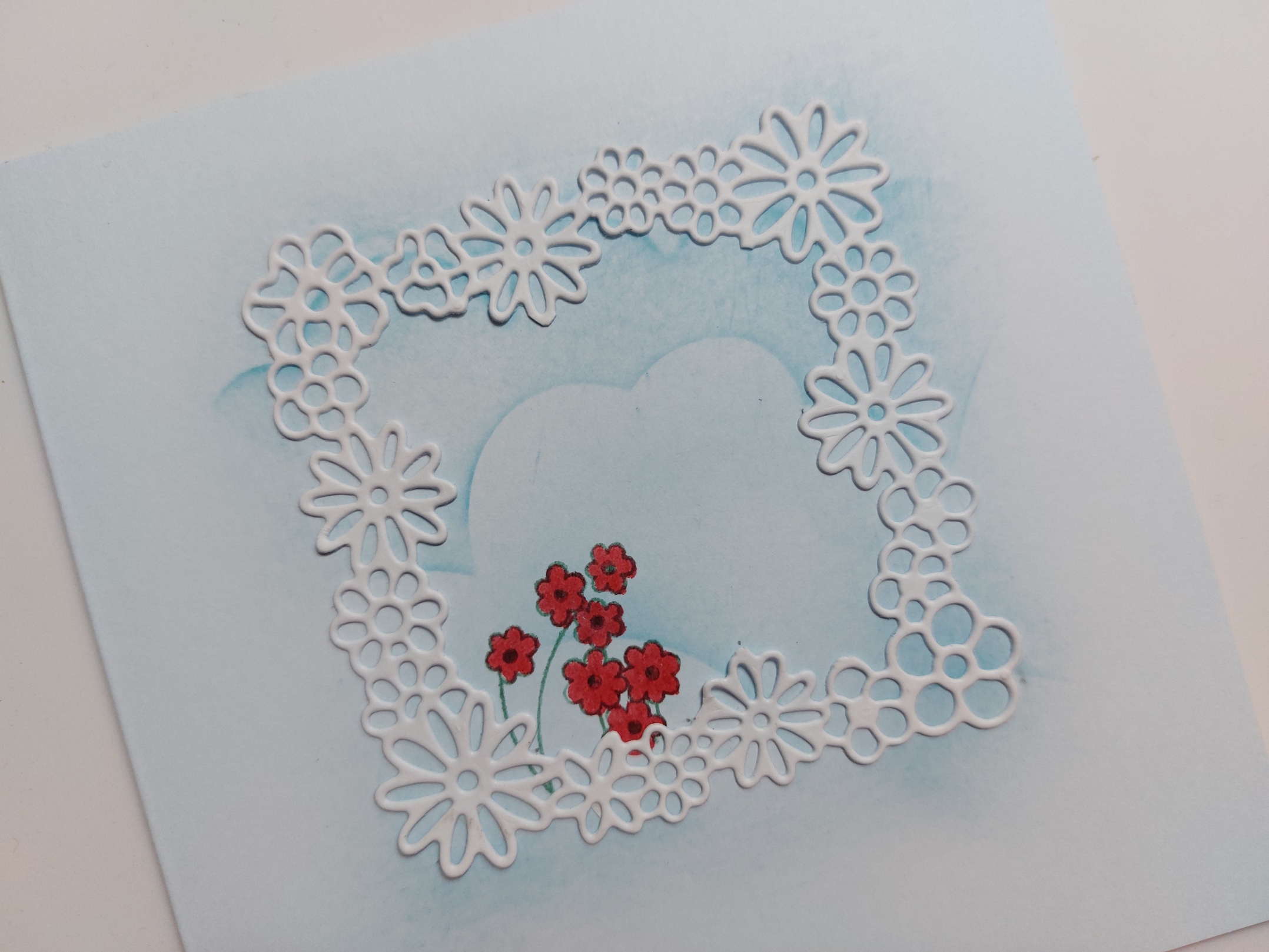 Clarity Craft Club lookback – flower frame die – Deborah's Crafty Blog