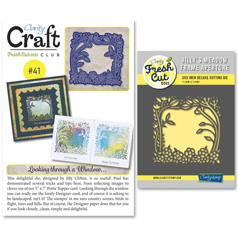 Clarity Craft Club lookback – meadow frame die – Deborah's Crafty Blog