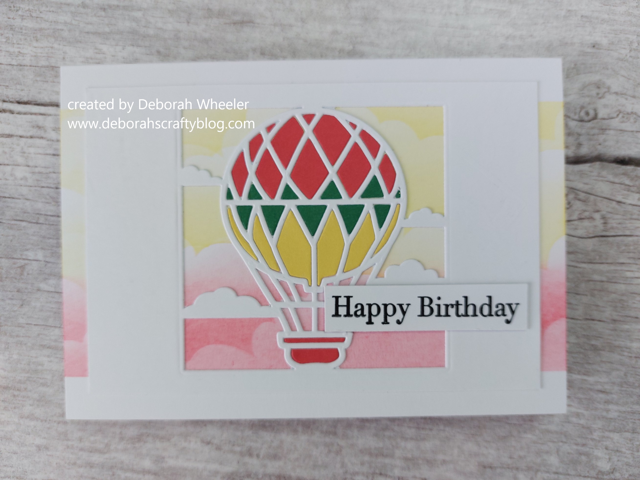Clarity Craft Club lookback – hot air balloon die – Deborah's Crafty Blog