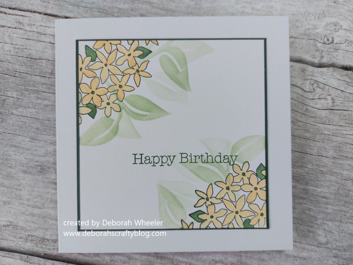 flowery birthday – Deborah's Crafty Blog