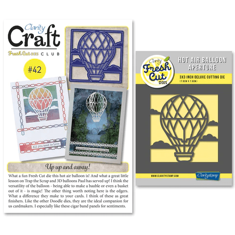 Clarity Craft Club lookback – hot air balloon die – Deborah's Crafty Blog