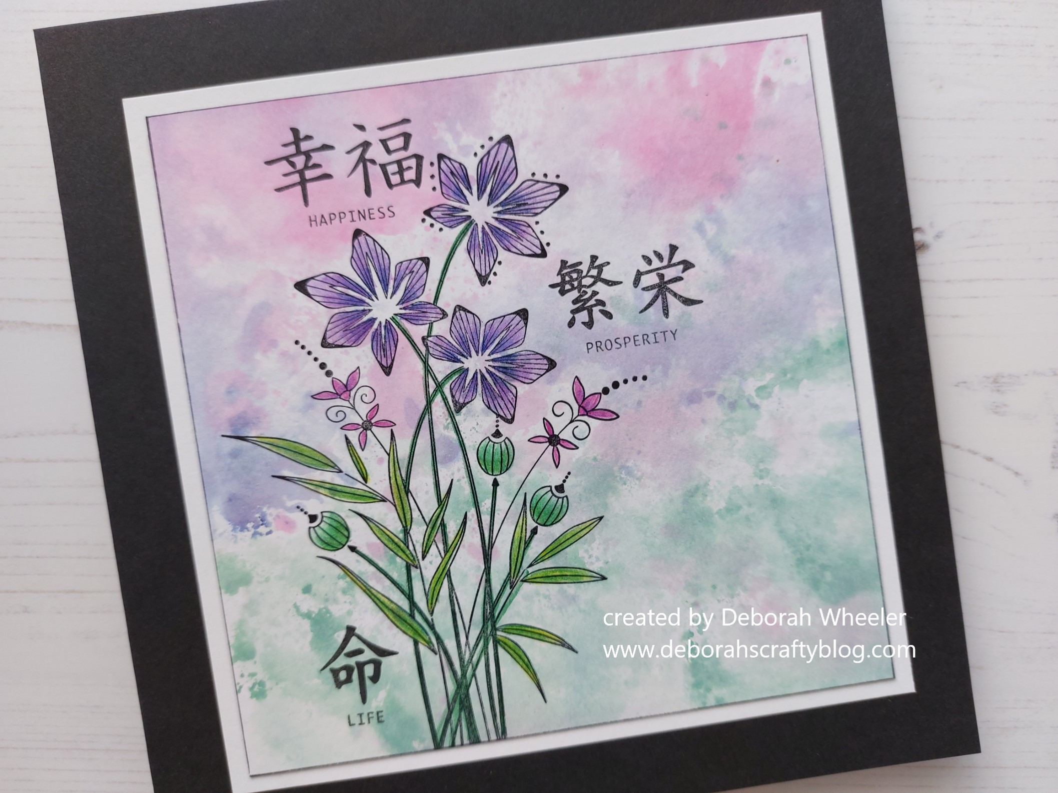 inky star flowers – Deborah's Crafty Blog