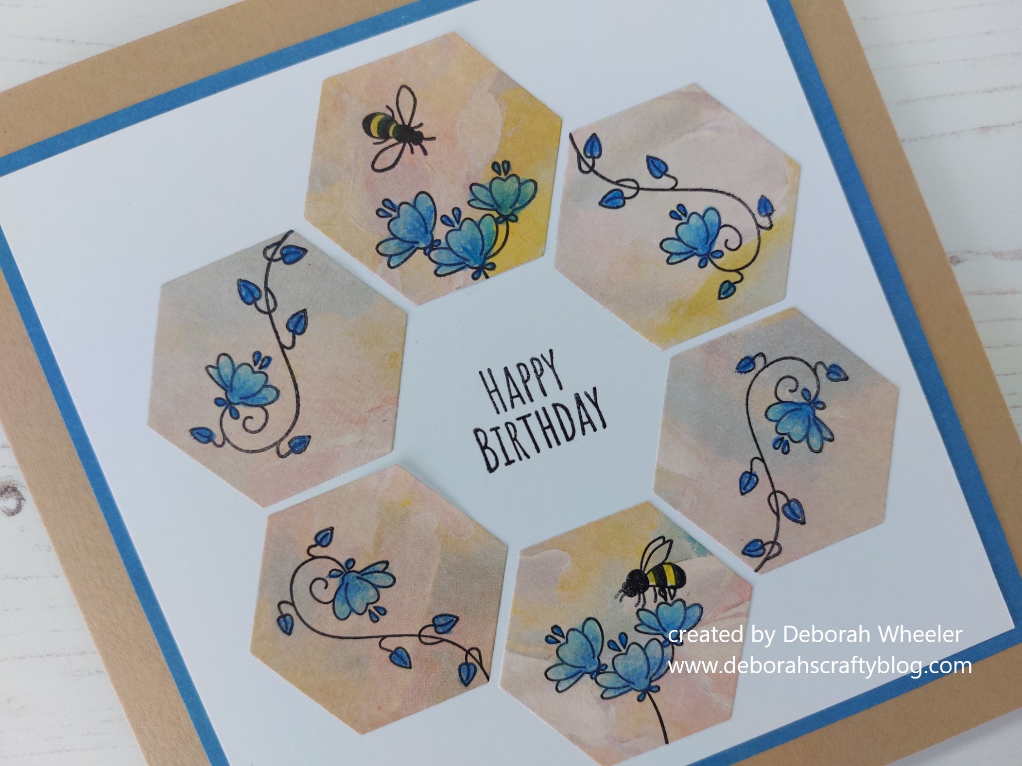 hexagon flowers – Deborah's Crafty Blog