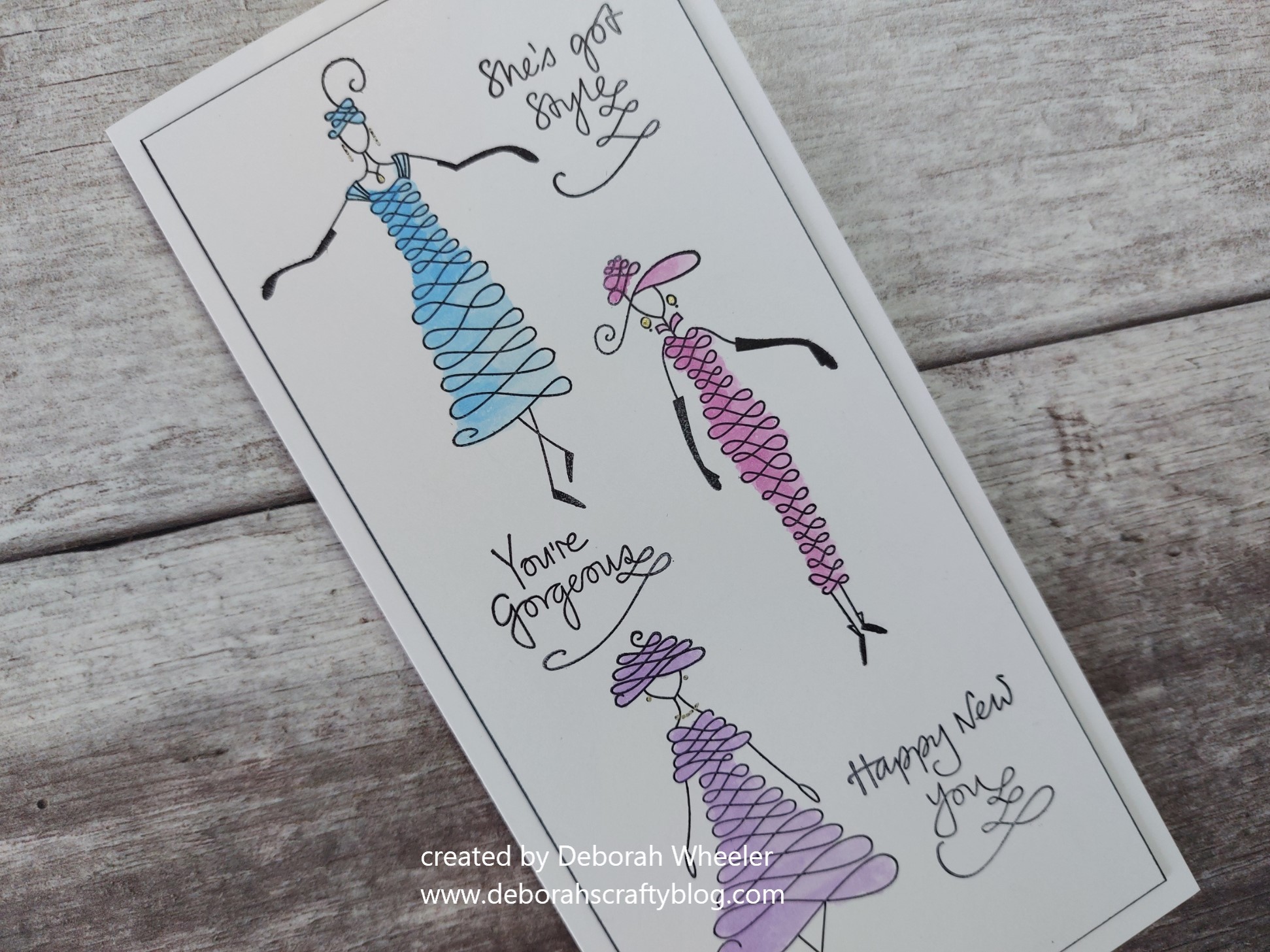 calligraphy ladies – Deborah's Crafty Blog