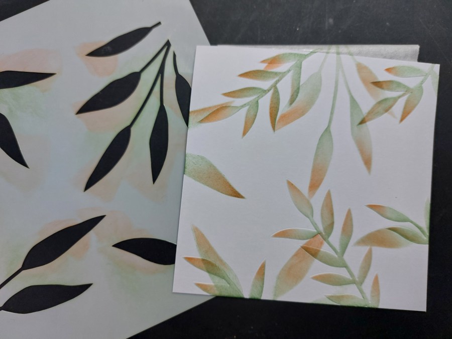 leafy overlay stencils – Deborah's Crafty Blog