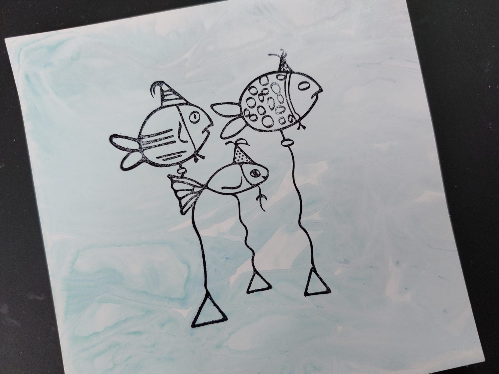 O for ocean animals at Alphabet Challenge – Deborah's Crafty Blog