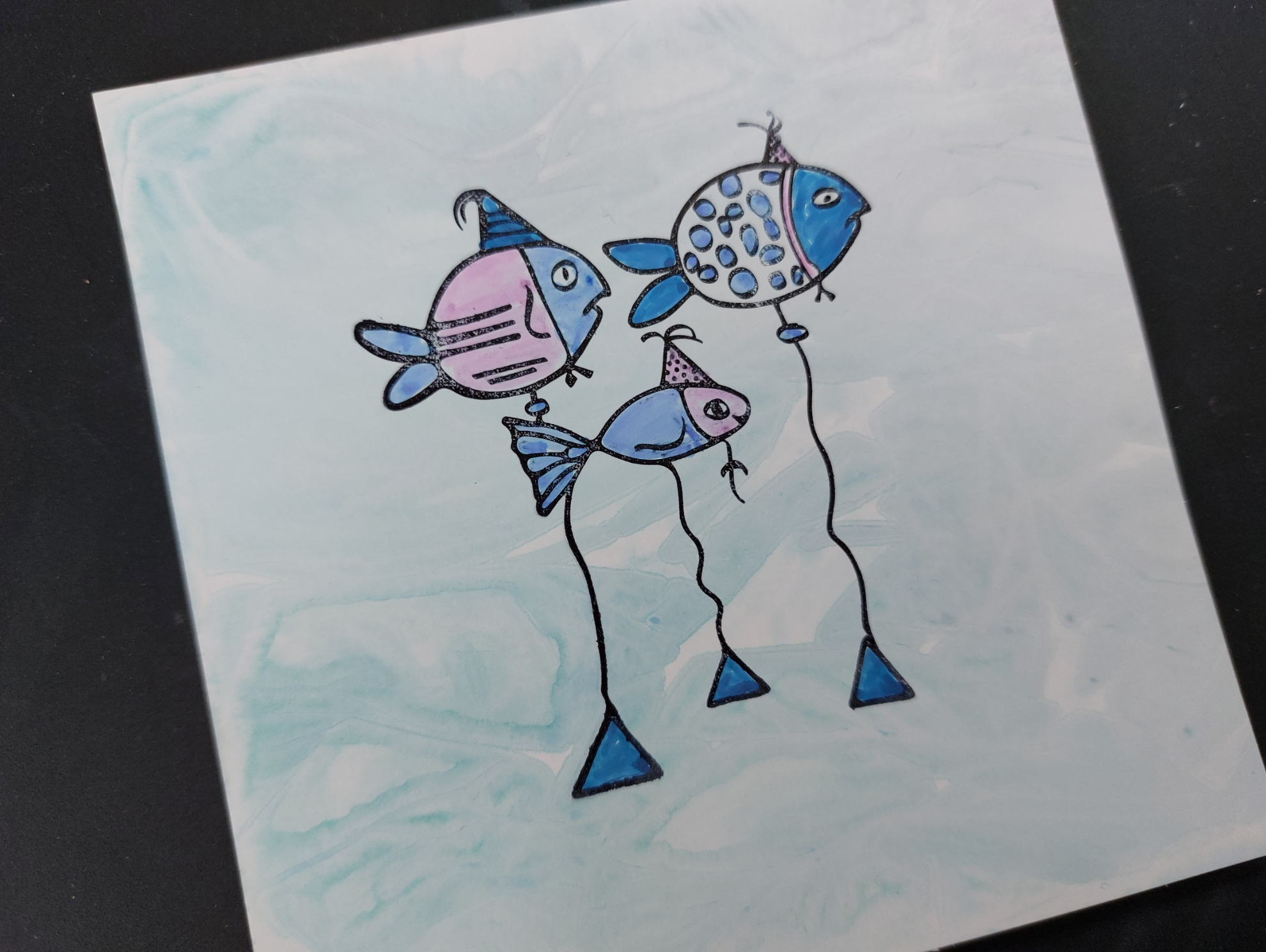 O for ocean animals at Alphabet Challenge – Deborah's Crafty Blog