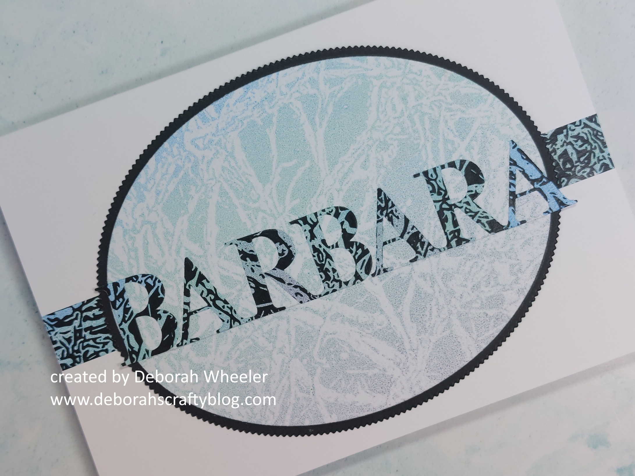 O for Oval at Alphabet Challenge – Deborah's Crafty Blog