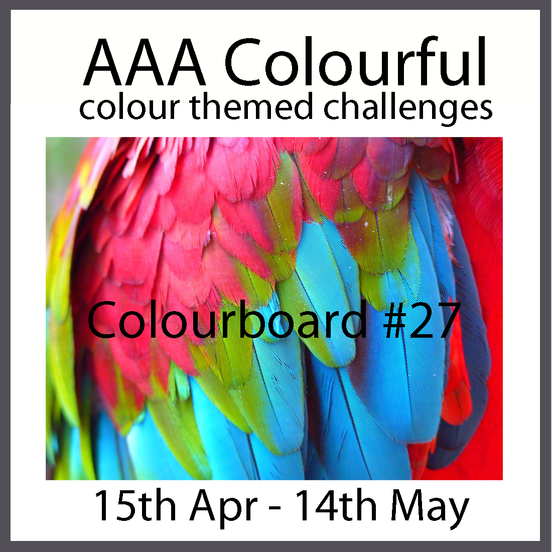 Guest designer for AAA Colourful #27 – Deborah's Crafty Blog